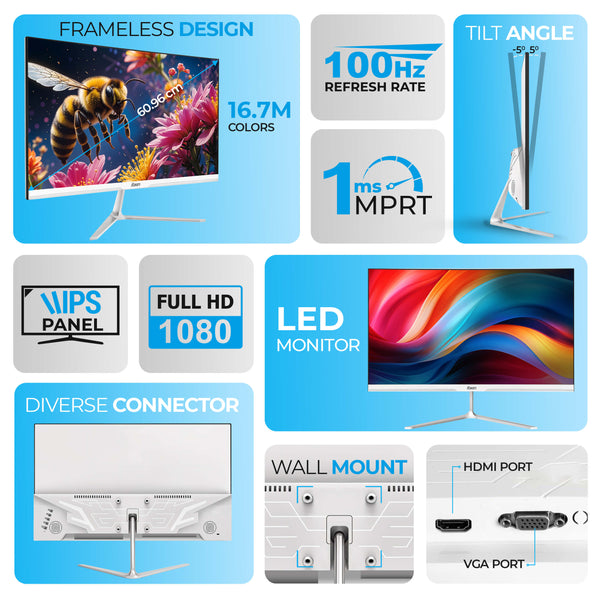 Foxin 24 Inch Full HD LED Monitor - Foxin Brand Store