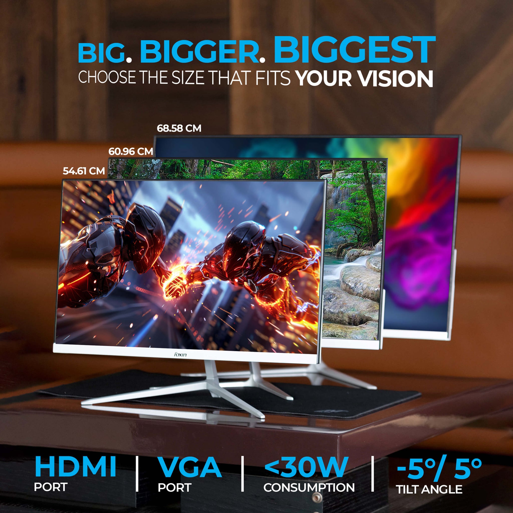 Foxin 24 Inch Full HD LED Monitor - Foxin Brand Store