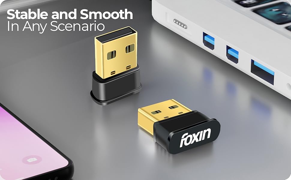 Foxin Nano 150 Mbps Wireless USB Wi-Fi Adapter for PC Desktop Laptop
